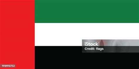 아랍 에미리트의 국기 플래그 아이콘입니다 표준 색상 표준 크기 직사각형 플래그입니다 컴퓨터 일러스트레이션 디지털 일러스트레이션 벡터 일러스트 레이 션입니다 0명에 대한 스톡