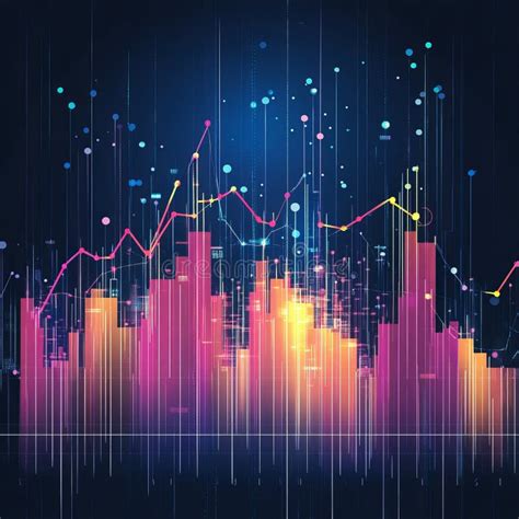 Dynamic Data Visualization With Advanced Technology Concepts And Designs Stock Illustration