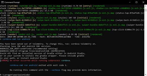 Ionic Framework Failed To Run On Android Emulator Stack Overflow