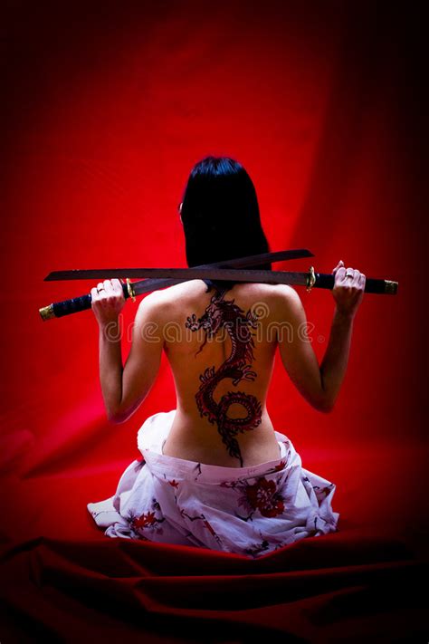 Geisha With Tattoo Stock Photo Image Of Actor Pose Cute