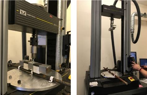In House Test Rig Using An Instron Machine 2 Kn Tension Compression Download Scientific