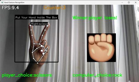 i ve built a simple rock paper scissors game that recognizes hand gestures using the mediapipe