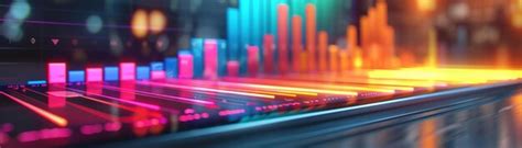 Interactive Tablet Displaying Colorful Financial Charts And Graphs Premium Ai Generated Image