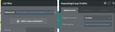 How To Displayfilter Data In Repeating Group By Letter Of Alphabet