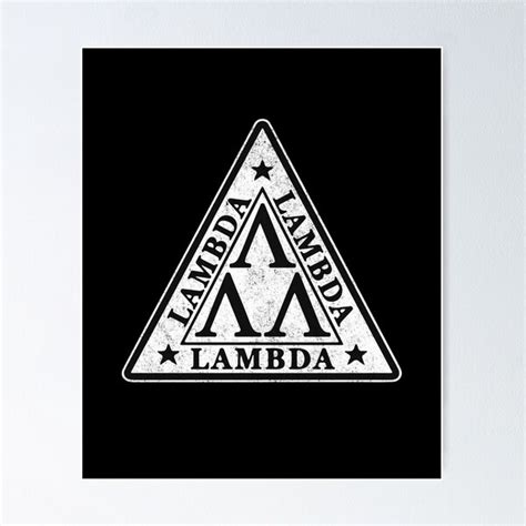 Lambda Lambda Lambda Vintage Logo Poster For Sale By Primotees