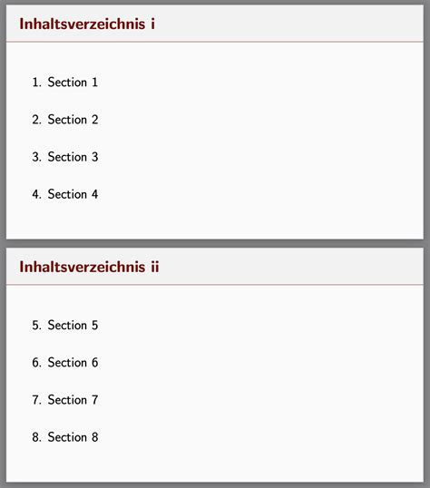 Beamer Table Of Content Is Broken When Using Framebreak TeX LaTeX Stack Exchange