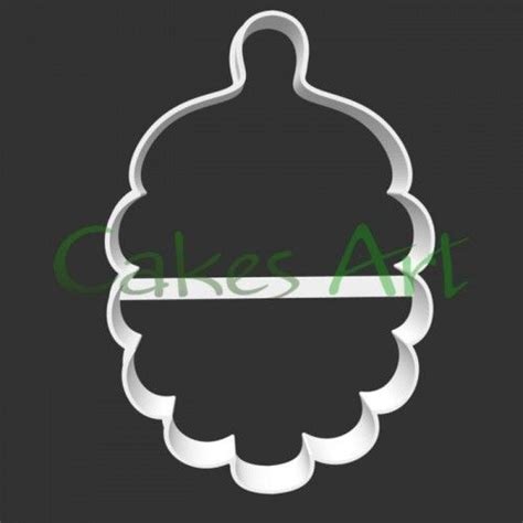 Вырубка для пряников: Игрушка на елку 012 Шишка | Cookie cutters, Cookies