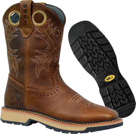Wolf Premium Western Work Boot Water Resistant 100