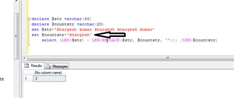 Find Number Of Occurrence Of A Character Is String In Sql