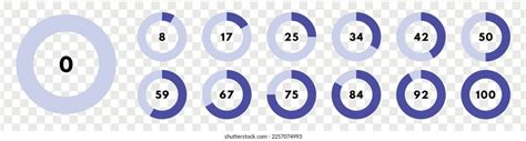 Set Circular Progress Bar Download Display Stock Vector Royalty Free 2257074993 Shutterstock