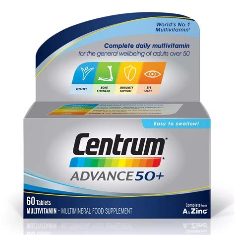 Advance 50+ Multivitamin: Magnesium & Vitamin C | Centrum