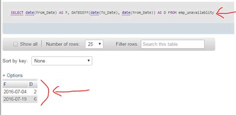 Php How To Get List Of Dates Between From Date And To Date In Mysql