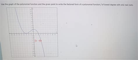 Solved Use The Graph Of The Polynomial Function And The Chegg