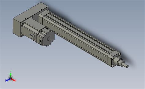伺服电动缸e50 550 P M750w A S3 解密 Step 模型图纸下载 懒石网