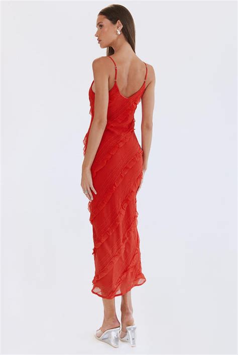 Lars Maxi Dress Red Princess Polly
