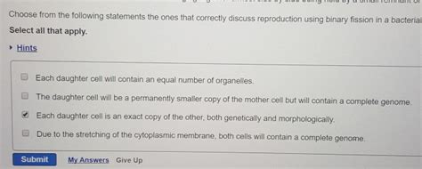 Solved Choose From The Following Statements The Ones That
