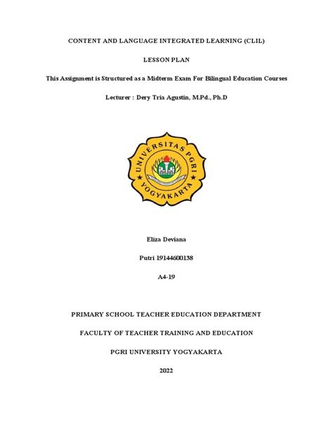 Clil Lesson Plan Preservation Of Living Beings Pdf Learning Lesson Plan