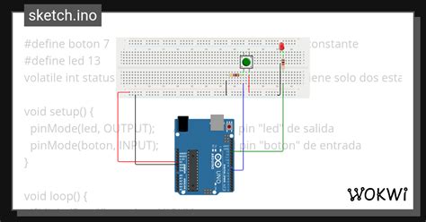 Teorico Led Con Pulsador Wokwi Esp32 Stm32 Arduino Simulator