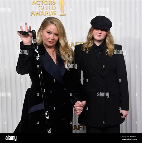 Los Angeles United States 26th Feb 2023 L R Christina Applegate