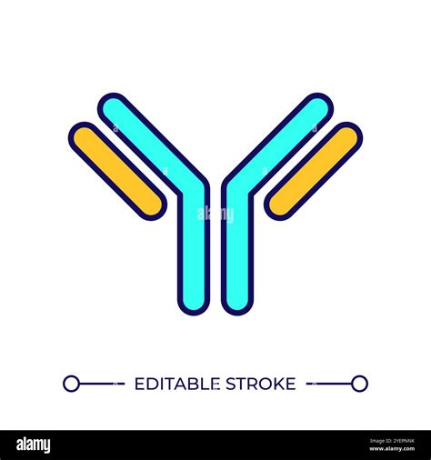 Antibody Structure Rgb Color Icon Stock Vector Image And Art Alamy