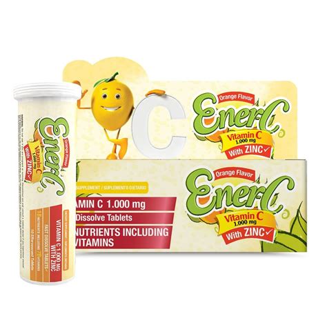 Vitamina C Enerc™ X1000mg With Zinc X10 Efferves Healthy America