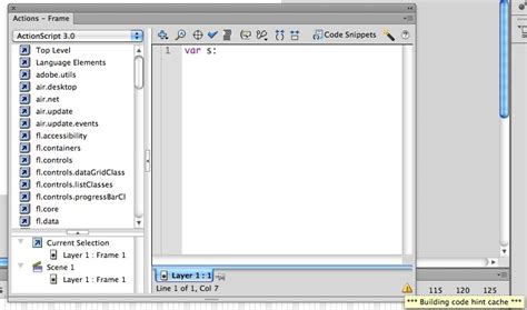 Flash CS Code Hinting Issue Adobe Product Community