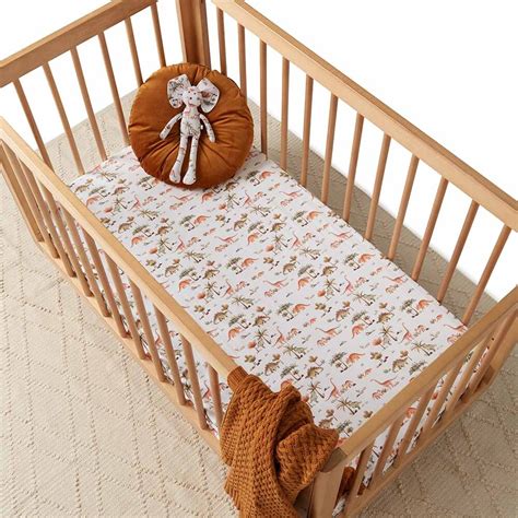 Dino Fitted Cot Sheet Bambino Bubs