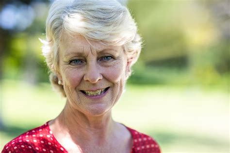 Premium Photo Portrait Of Smiling Senior Woman
