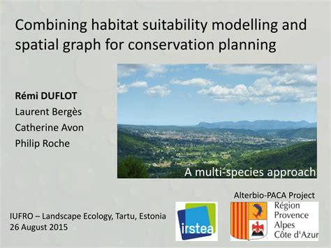 Pdf Combining Habitat Suitability Modelling And Spatial Graph For