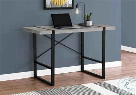 7661 Grey And Black 48 Computer Desk From Monarch Coleman Furniture