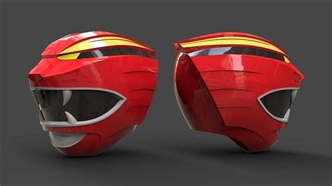 Gao Ranger Red Helmet 3d Model