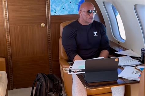 Watch Dwayne Johnson Uses The Force To Finish His Work During Plane