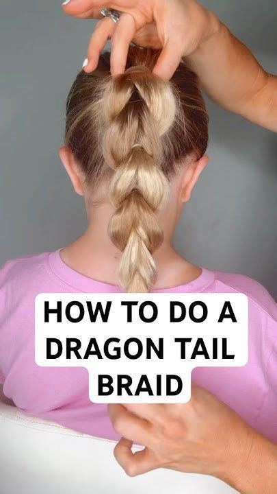 How To Do A Dragon Tail Braid Audrey And Victoria Hairstyle