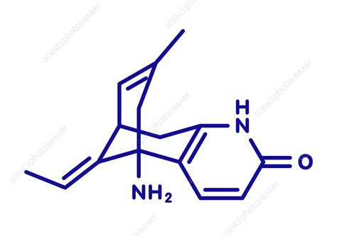 Huperzine A Alkaloid Molecule Illustration Stock Image F030 5799