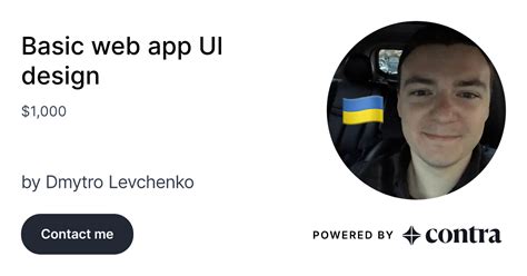 Basic Web App Ui Design By Dmytro Levchenko