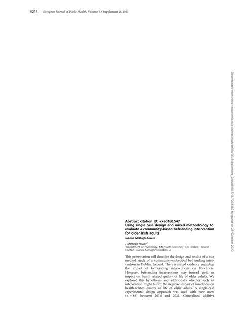 Pdf Using Single Case Design And Mixed Methodology To Evaluate A Community Based Befriending