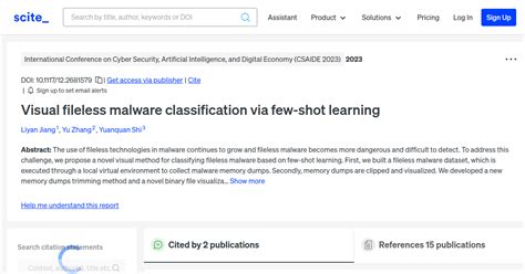 Visual Fileless Malware Classification Via Few Shot Learning