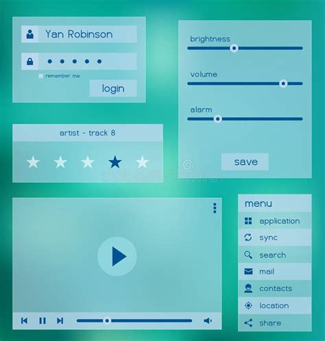 UI Template Web Elements UX Stock Vector Illustration Of Infographic Organization