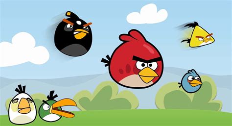 100 Angry Birds Backgrounds