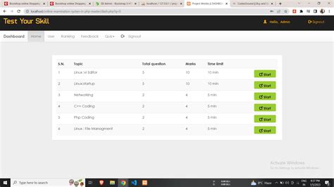 Online Examination System Project In Php Mysql Codesground