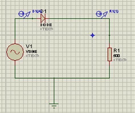 Simplest Half Wave Rectification In Proteus The Engineering Projects