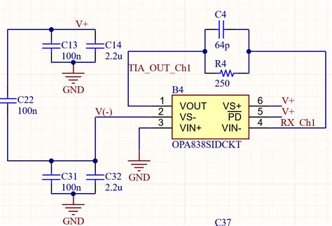 Transimpedance Amplifier With OPA Oscillation Supply Voltage