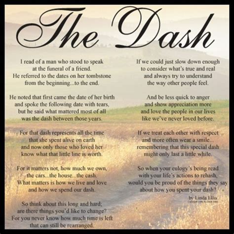 The Dash Poem By Linda Ellis Printable Printable Templates