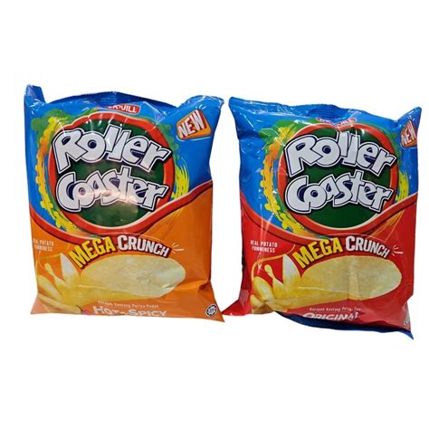 Roller Coaster Potato Chips 60g Original Hot Spicy [halal] Shopee