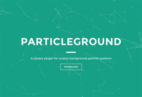 Particleground Particle Backgrounds With JQuery Freebiesbug