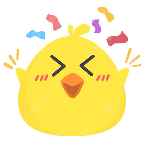 해피 응원 병아리 이모티콘 일러스트 재미있는 만화 병아리 창의적인 손으로 그린 Png 일러스트 및 벡터 에 대한 무료 다운로드 Pngtree