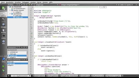Qt Tutorial 025 Events 01 Youtube