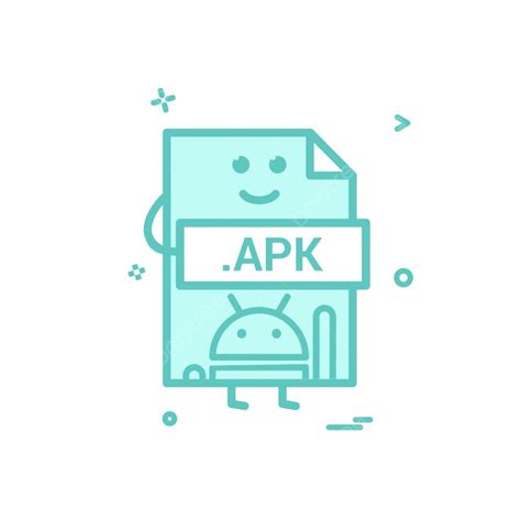 Computer Apk File Format Type Icon Vector Design Extension Sign Paper Png And Vector With