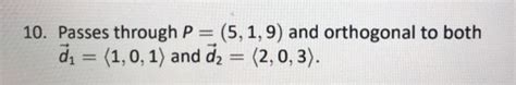 Solved In Exercises Write The Vector Parametric And Chegg