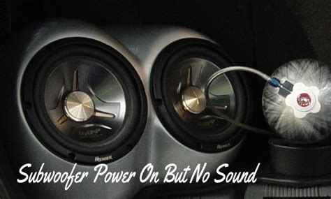 Common Causes Of Subwoofer Power On But No Sound